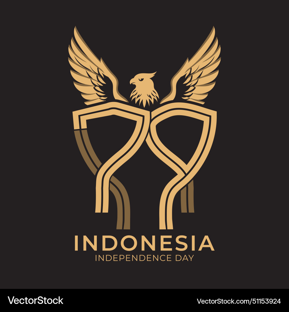 79th indonesian independence day concept logo Vector Image