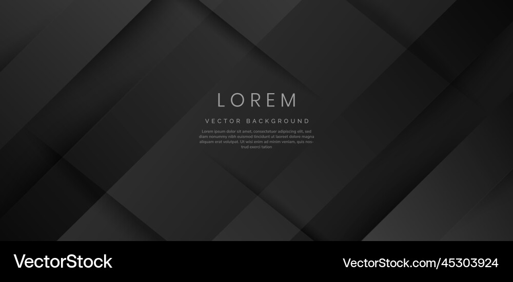 Abstract black and grey gradient geometric Vector Image