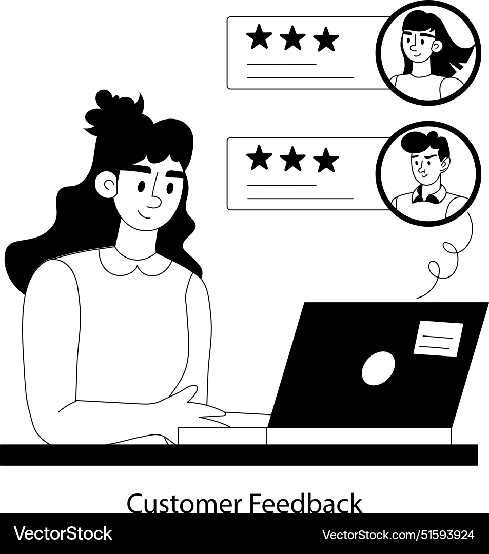 Customer feedback Royalty Free Vector Image - VectorStock