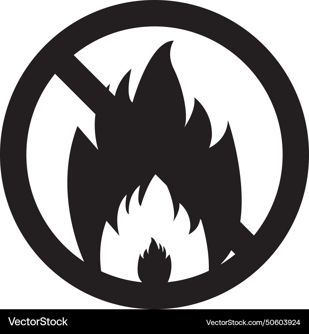 Fire resistant icon protection shield Royalty Free Vector