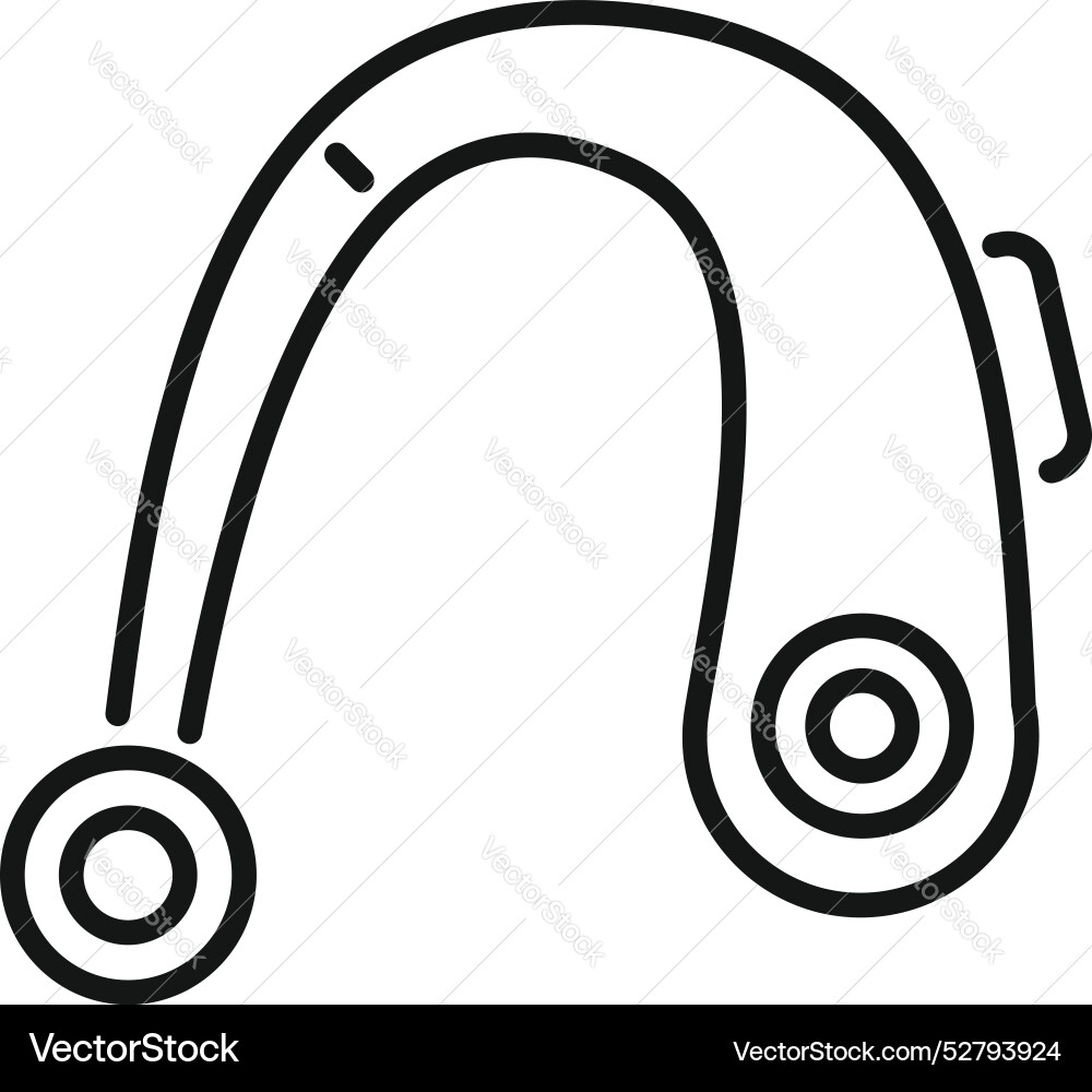 Modern wireless headset connecting wirelessly Vector Image