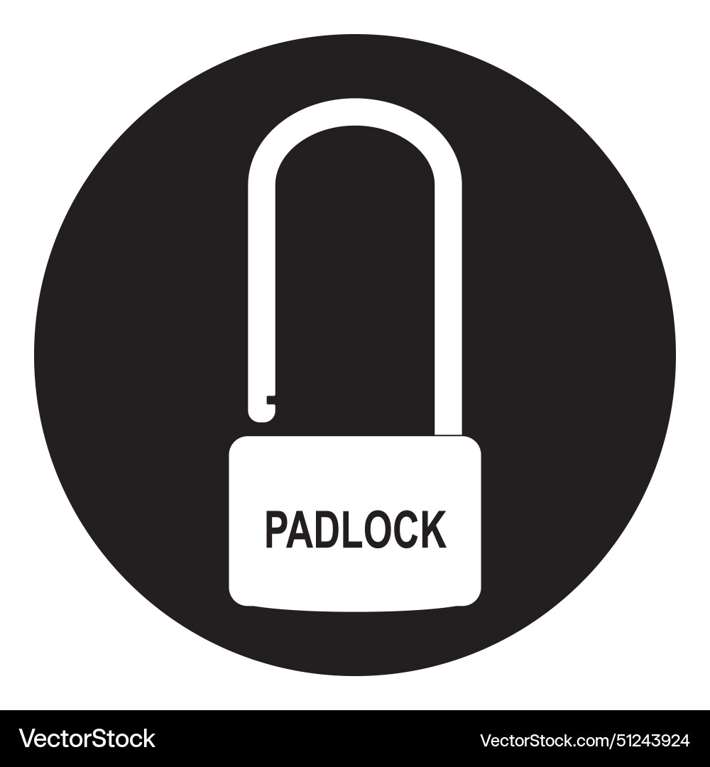 Padlock icon Royalty Free Vector Image - VectorStock