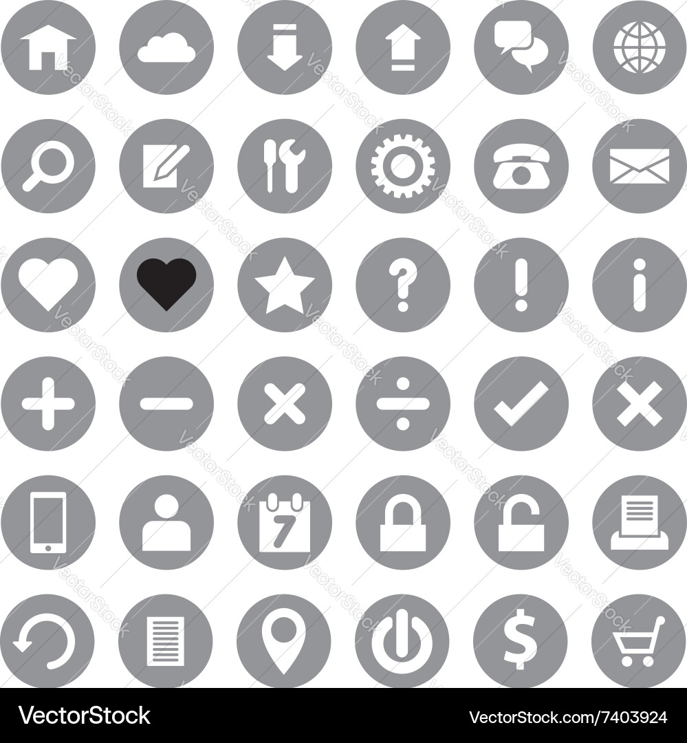 Web Icons Collection Royalty Free Vector Image