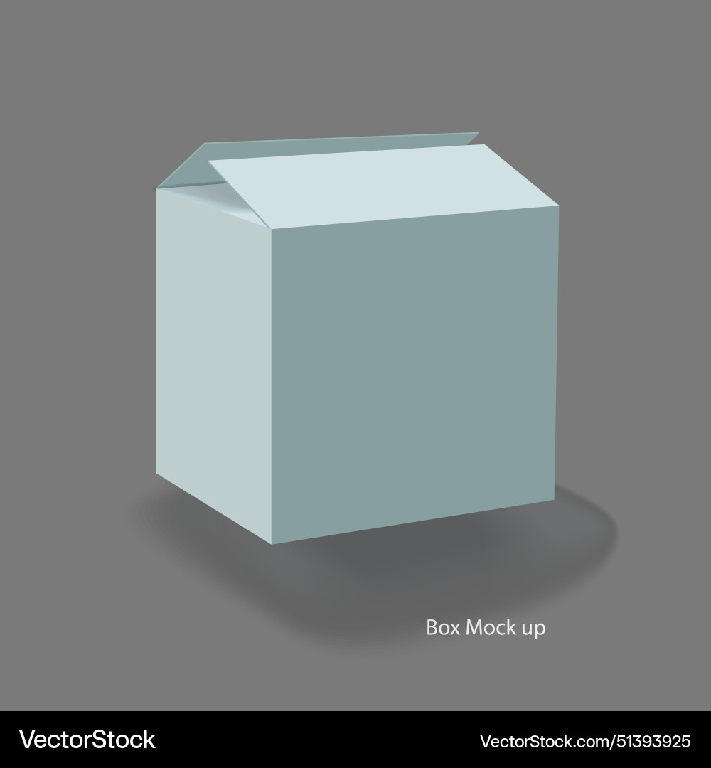Box mockup 14 Royalty Free Vector Image - VectorStock
