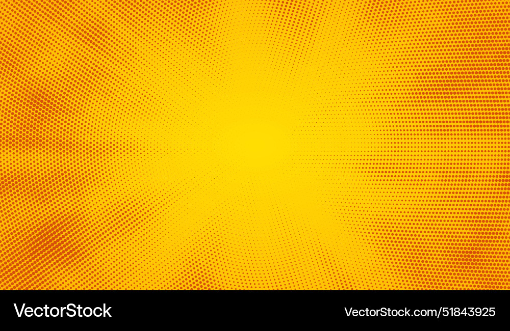 Bright yellow gradient background halftone dot Vector Image