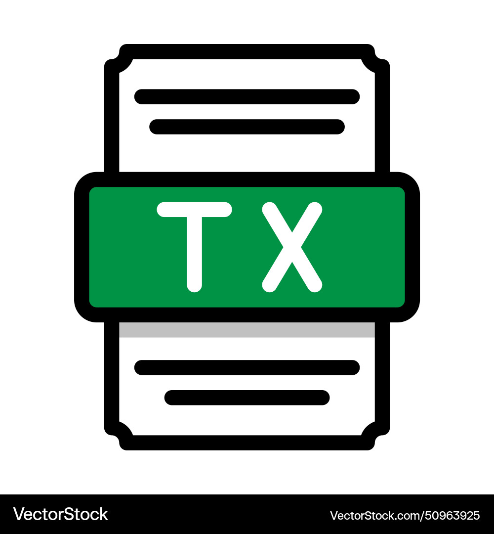 Document file format thmx icon spreadsheet Vector Image