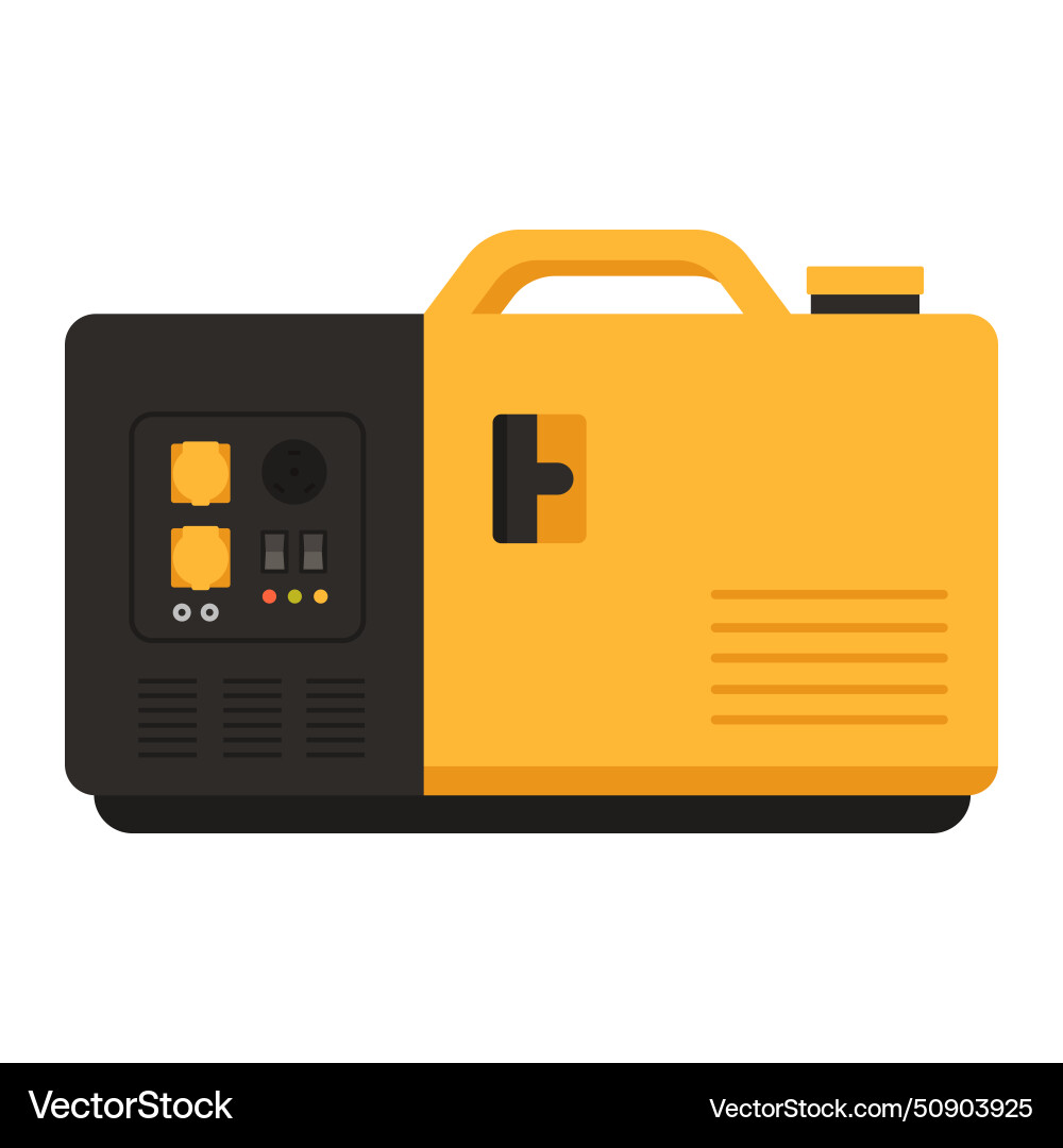 Electric generator equipment Royalty Free Vector Image