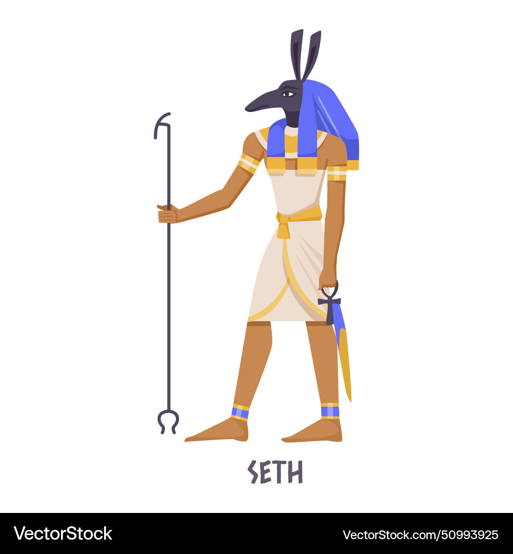 The egyptian deity seth Royalty Free Vector Image