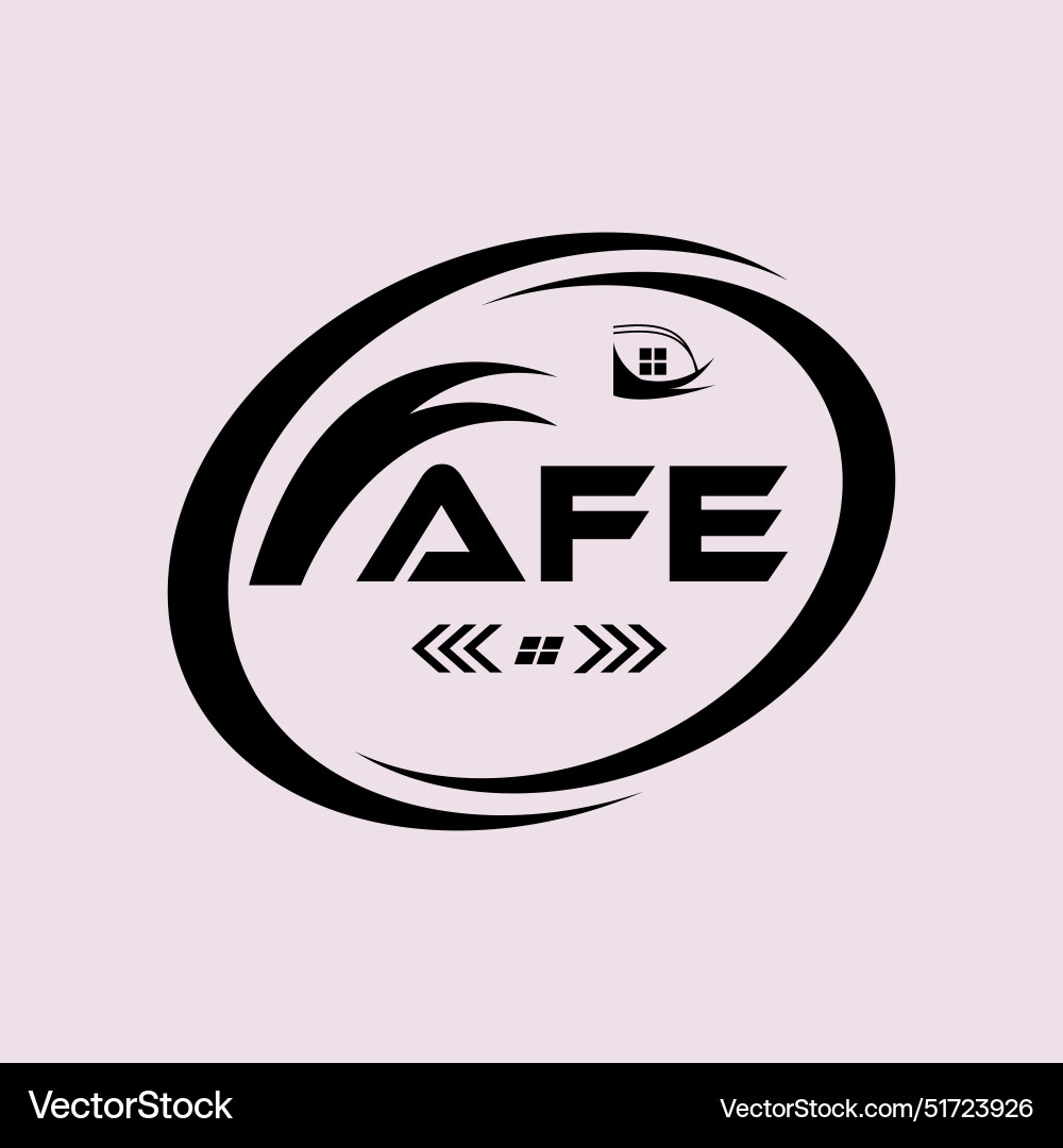Afe letter logo design simple and modern Vector Image