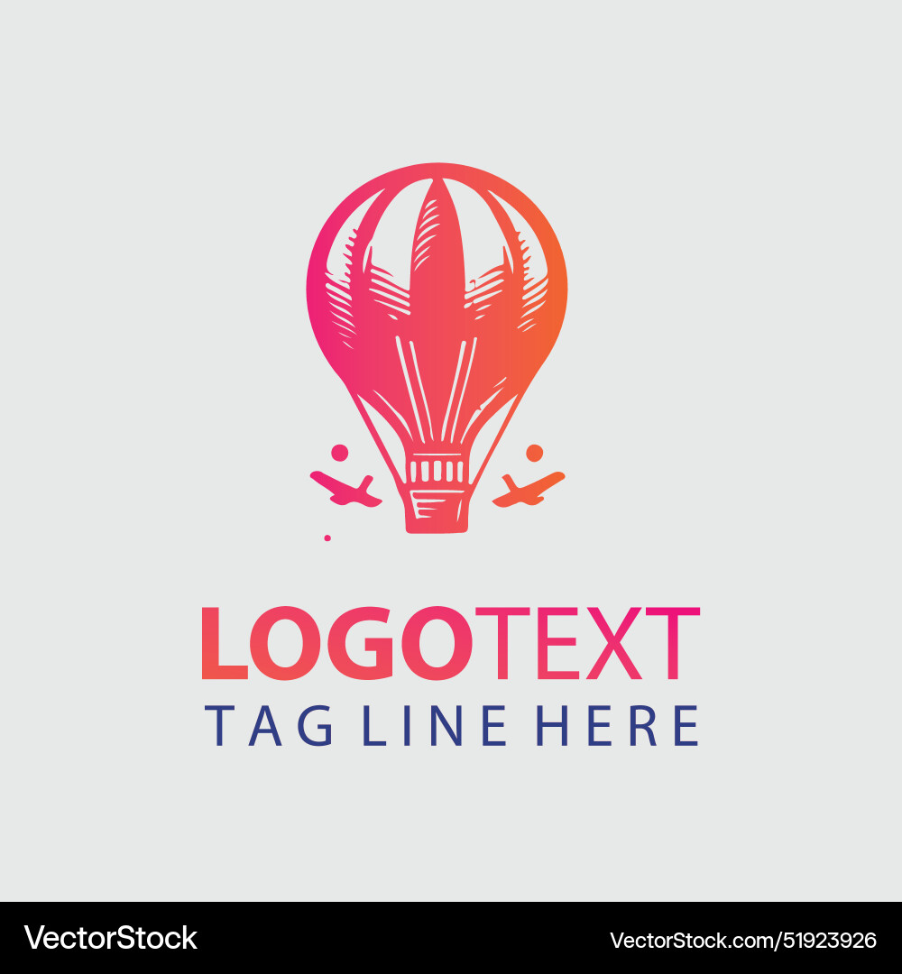 Air balon logo Royalty Free Vector Image - VectorStock