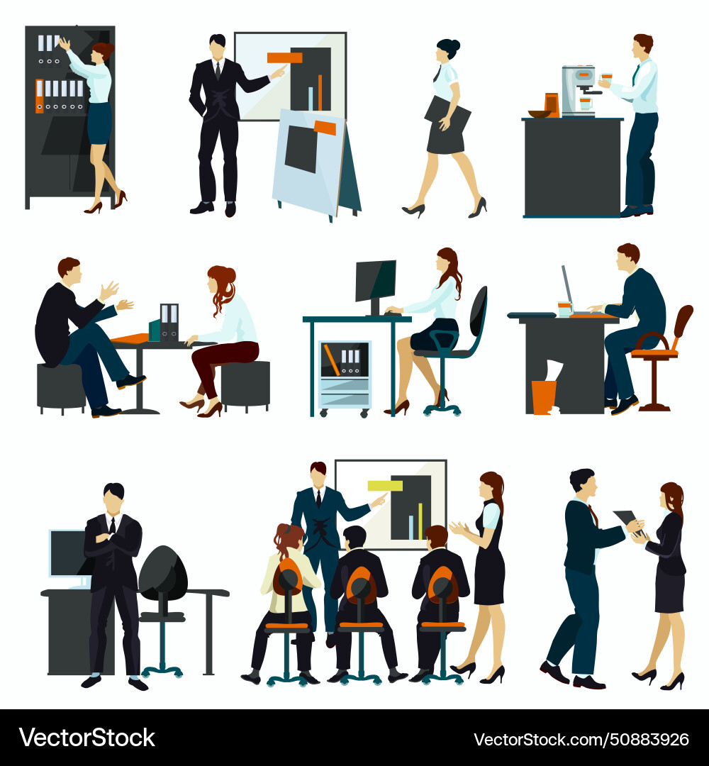 Business concept mega set collect Royalty Free Vector Image