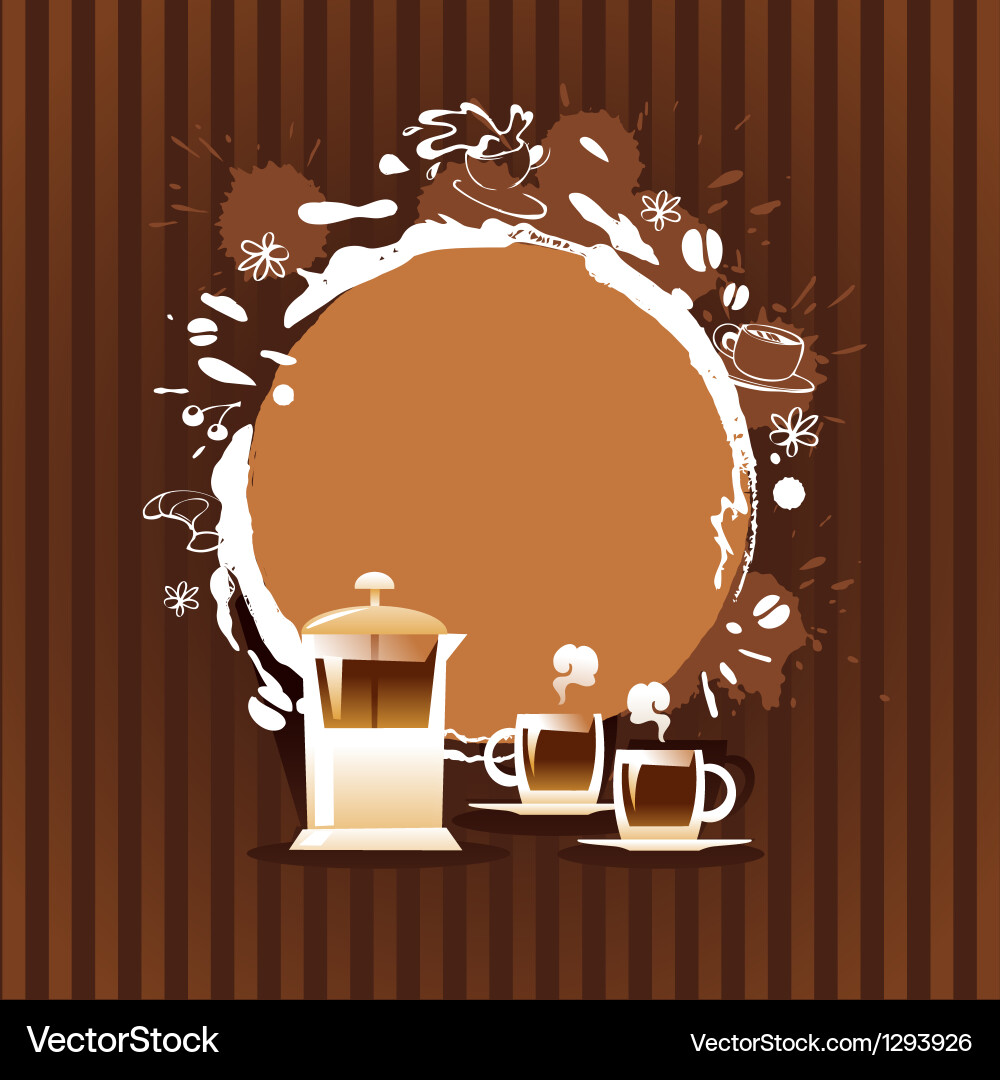 Coffee Stain Background Royalty Free Vector Image
