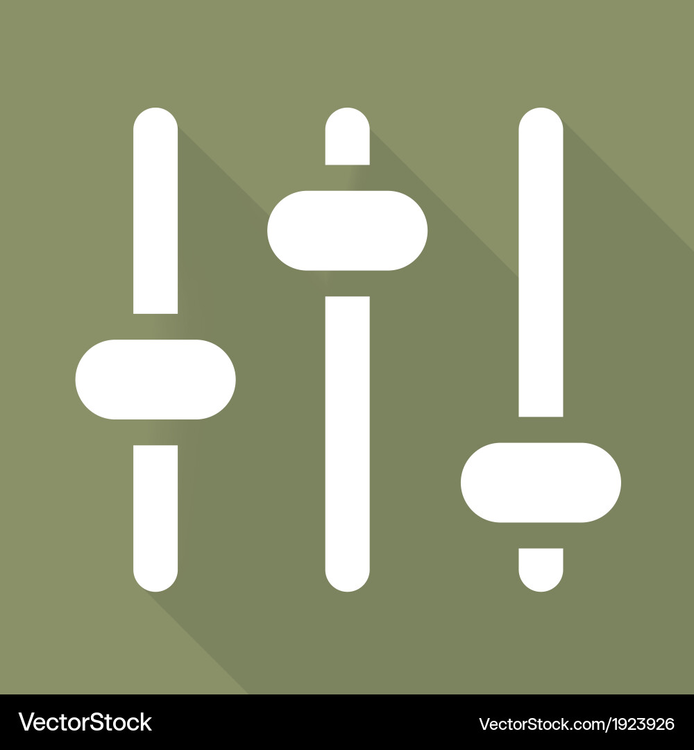 Equalizer icon music sound wave symbol Royalty Free Vector