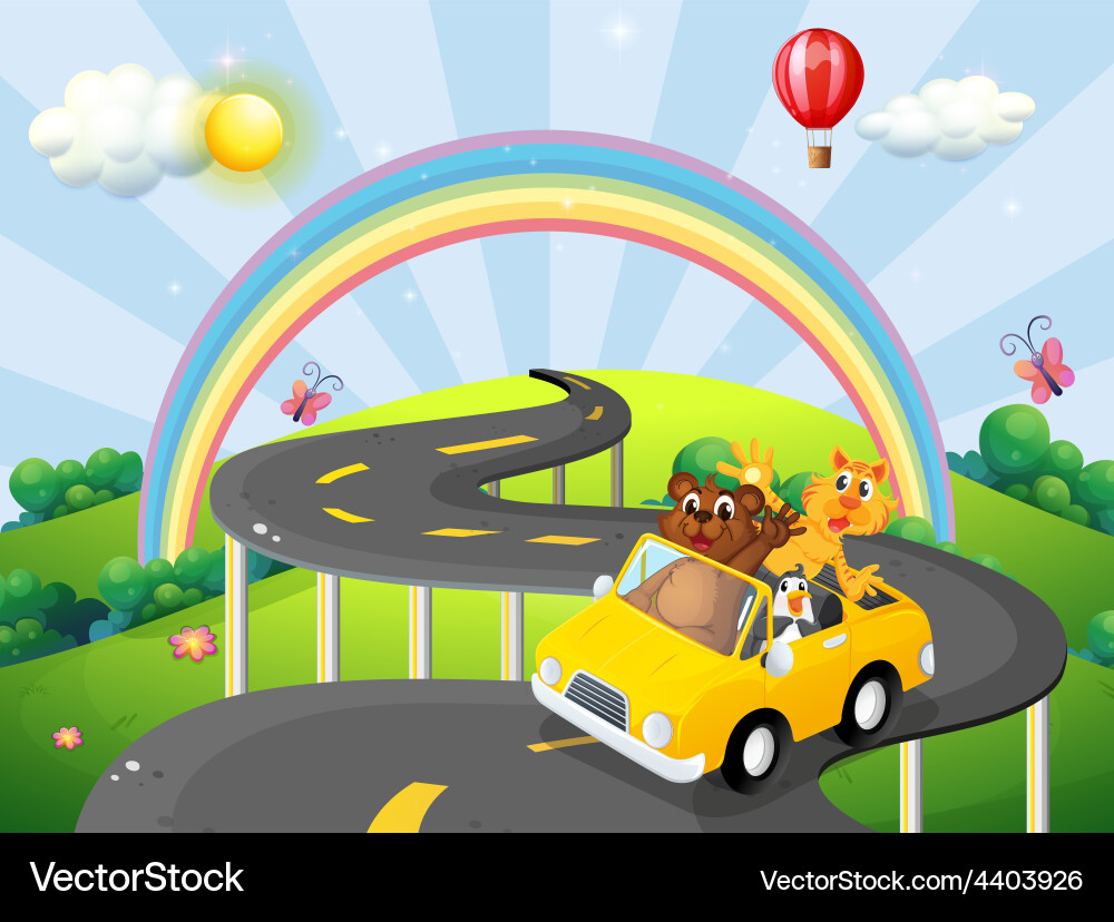 Road trip Royalty Free Vector Image - VectorStock