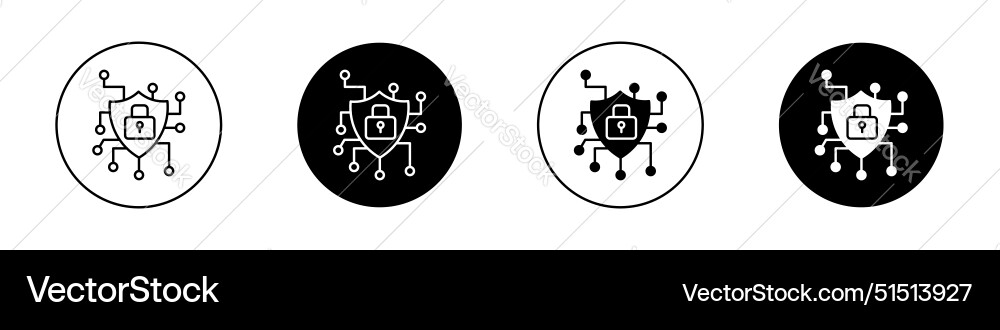 Cyber security icon Royalty Free Vector Image - VectorStock