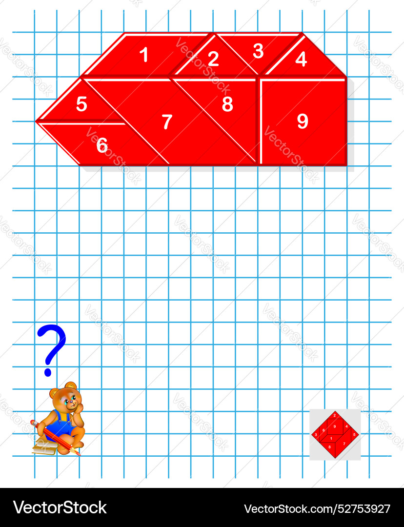 Tangram puzzle traditional chinese logic game Vector Image