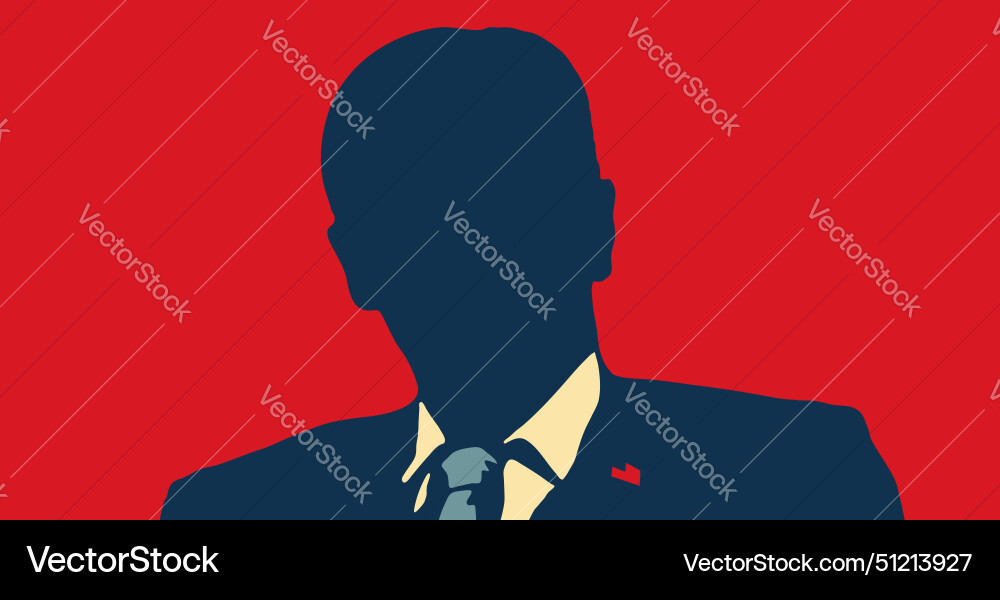 Us presidential candidate portrait Royalty Free Vector Image