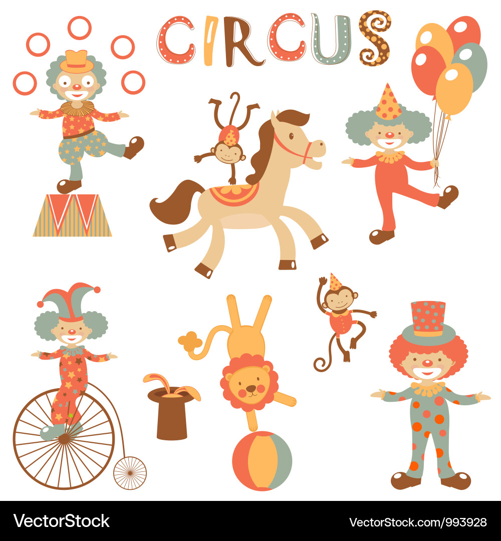 Circus performance Royalty Free Vector Image - VectorStock