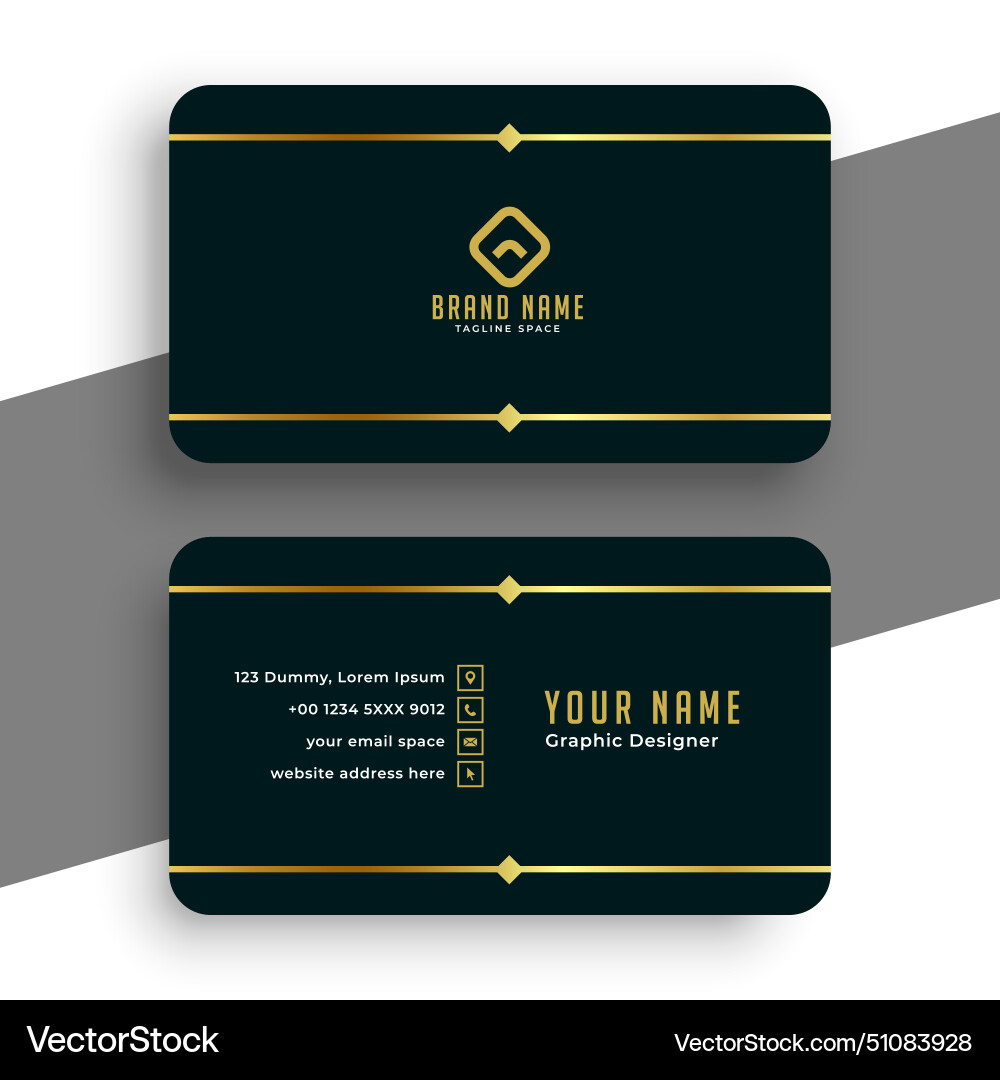Eye catching professional identity card layout Vector Image