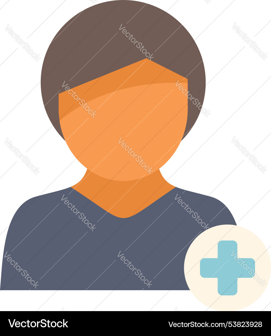 Person adding new contact icon with plus symbol Vector Image