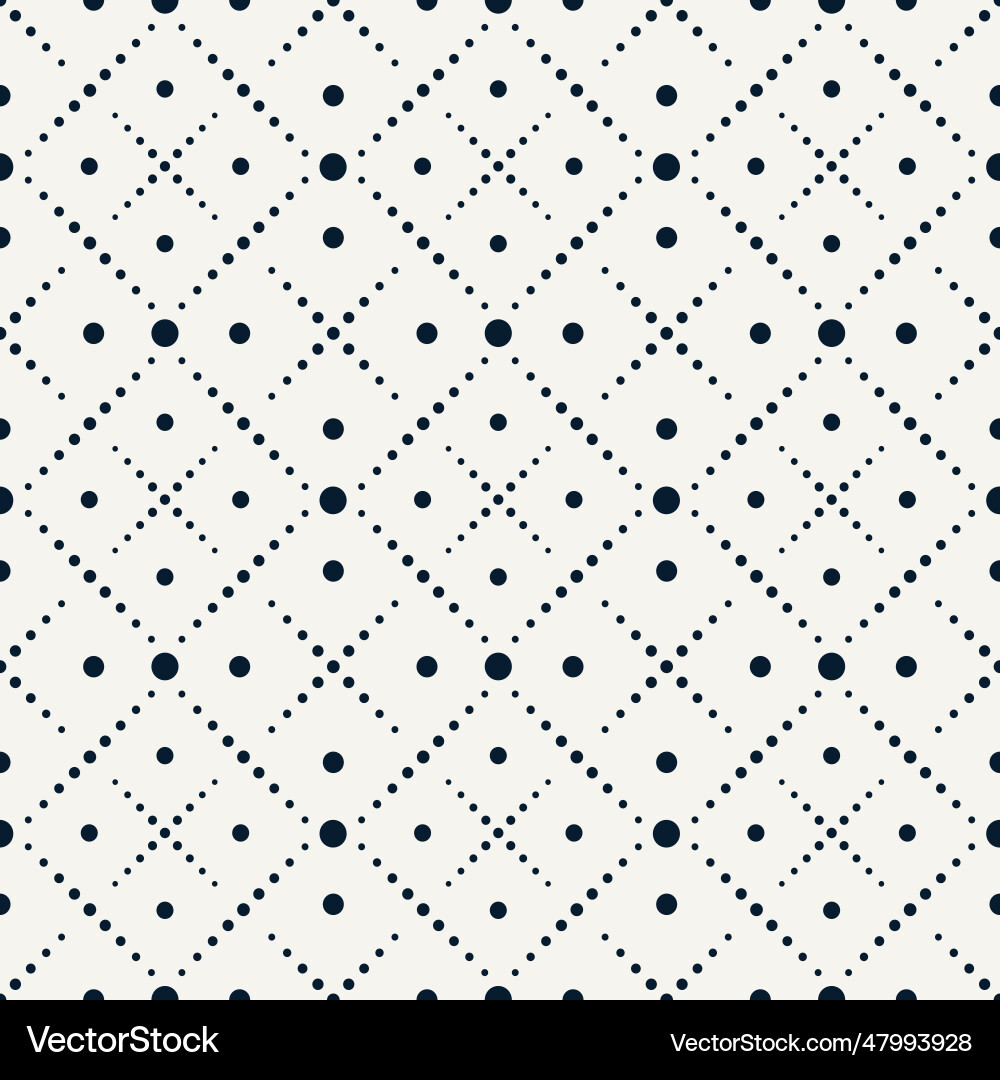 Seamless dotted pattern - geometric Royalty Free Vector