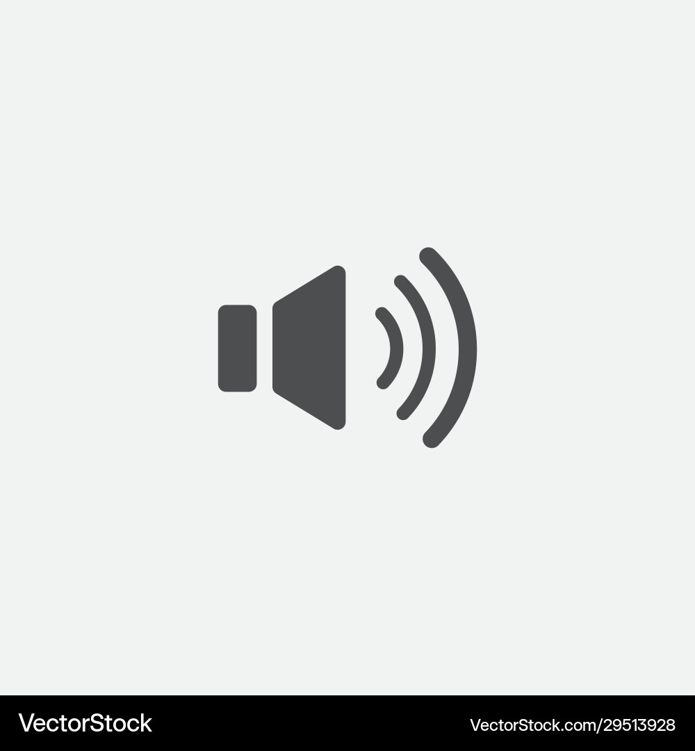 Simple sound icon Royalty Free Vector Image - VectorStock