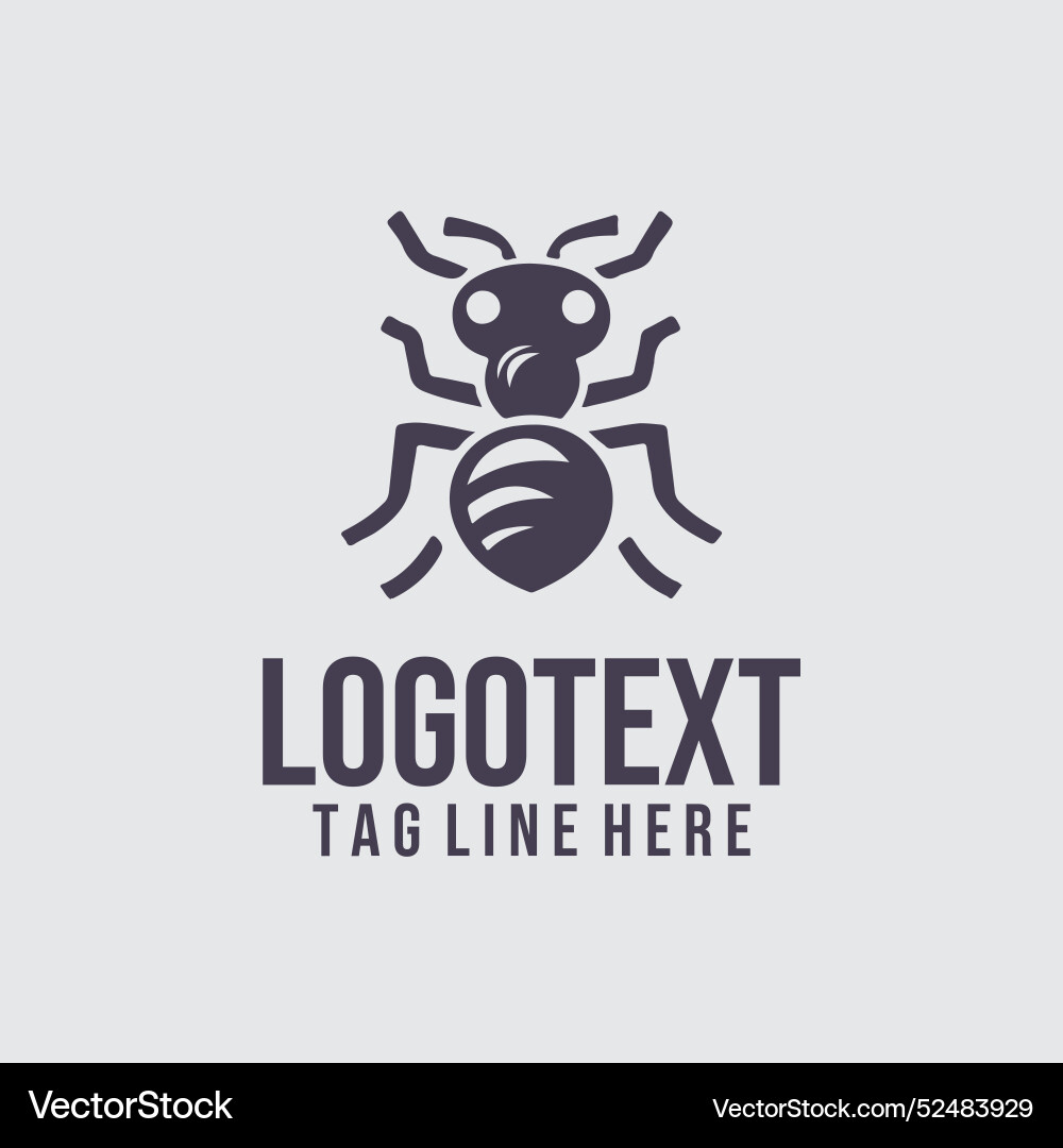 Ant logo Royalty Free Vector Image - VectorStock