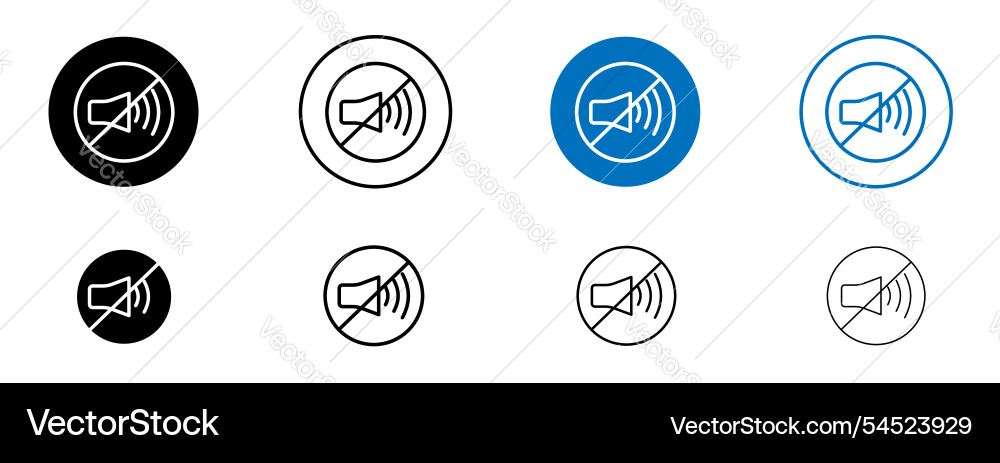 Mute sound icon Royalty Free Vector Image - VectorStock