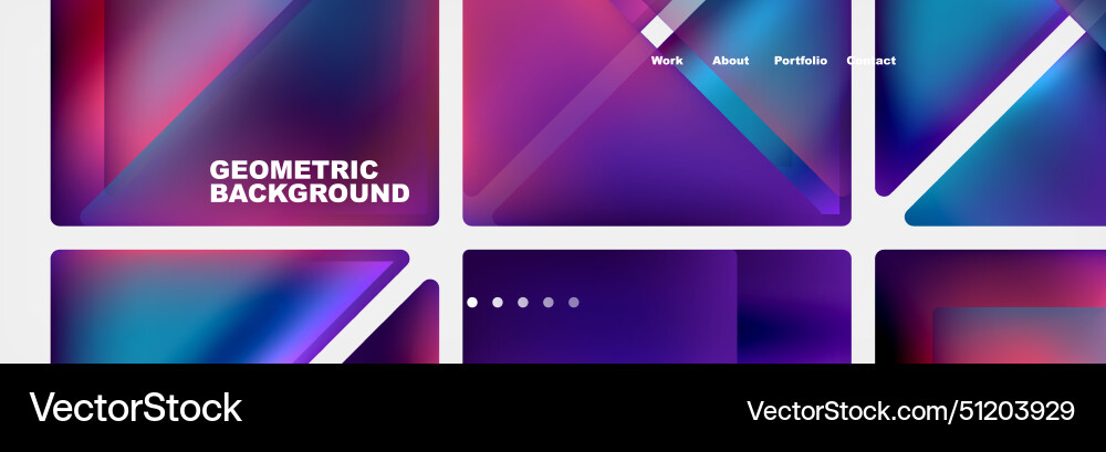 Vibrant purple and electric blue geometric Vector Image