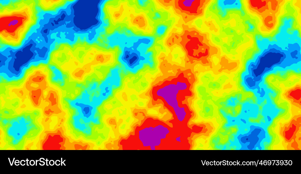 Abstract rainbow heat map of temperature Vector Image