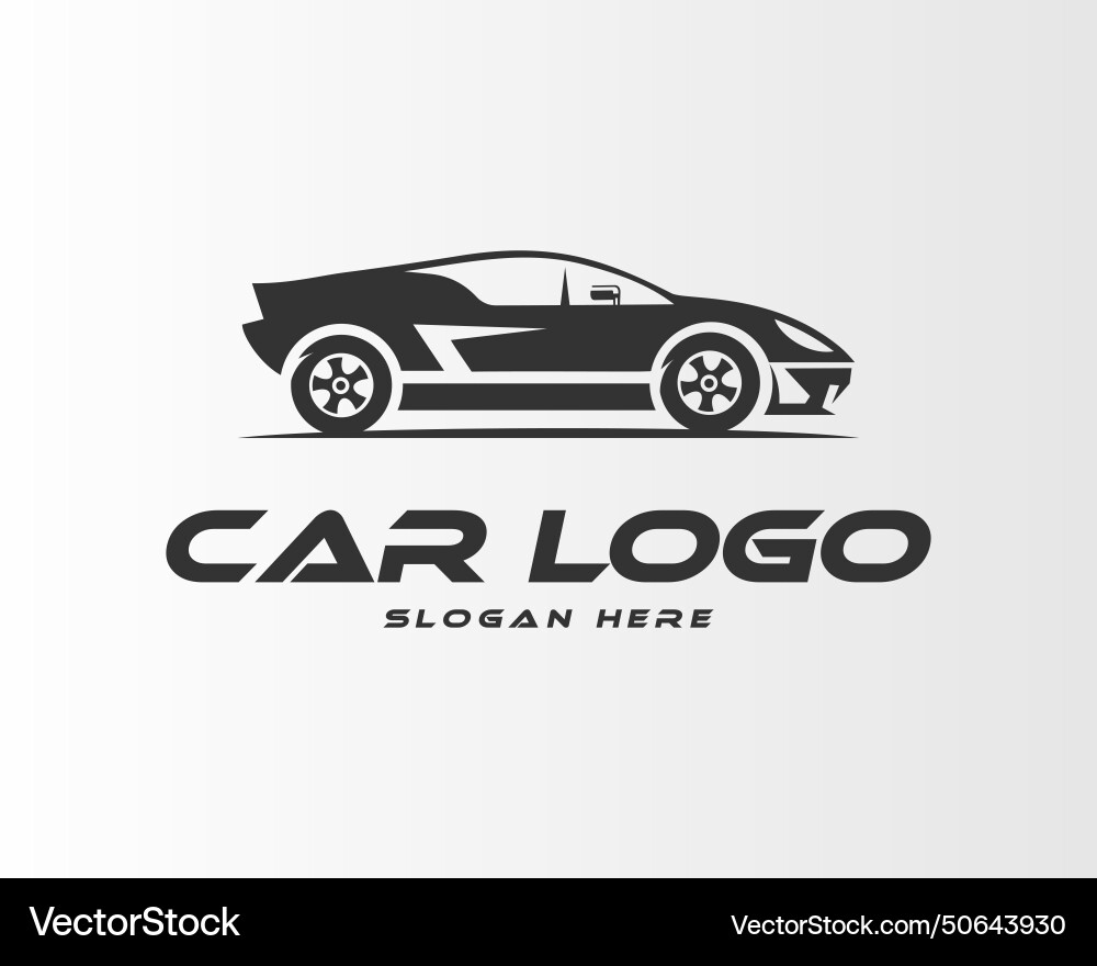 Auto car logo design Royalty Free Vector Image