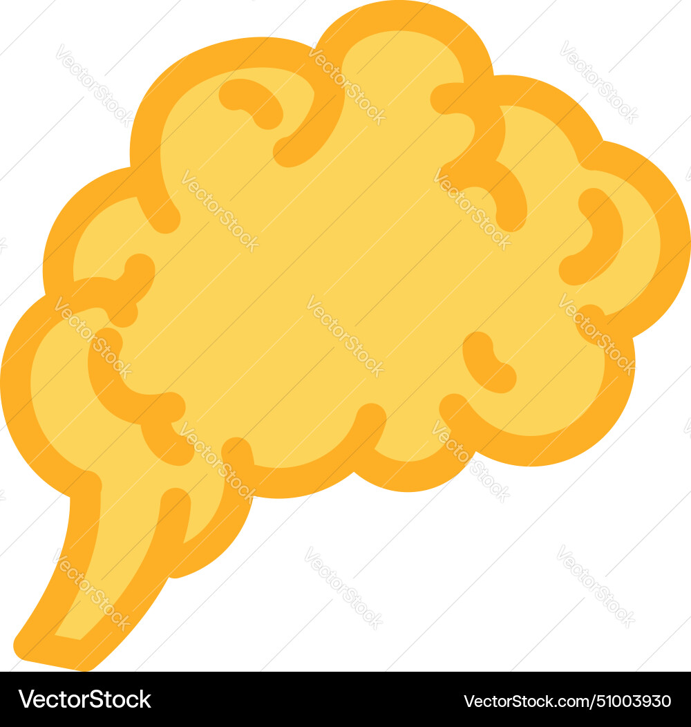 Human brain organ icon anatomy mind problem Vector Image