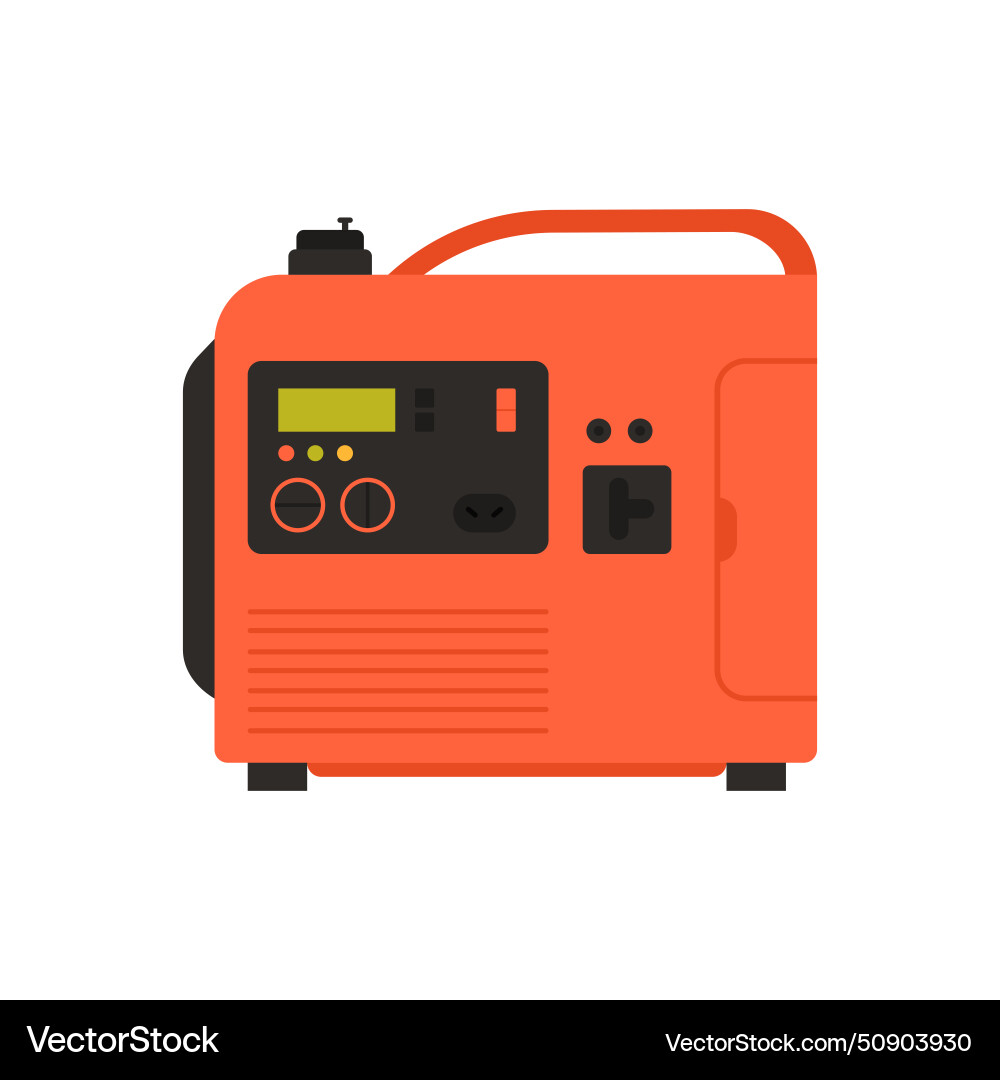 Mobile electric generator Royalty Free Vector Image