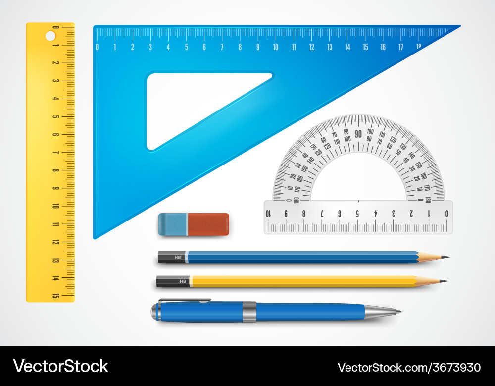 School supplies Royalty Free Vector Image - VectorStock