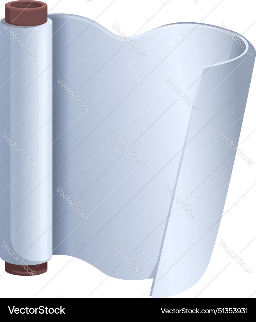 Blank white scroll icon Royalty Free Vector Image