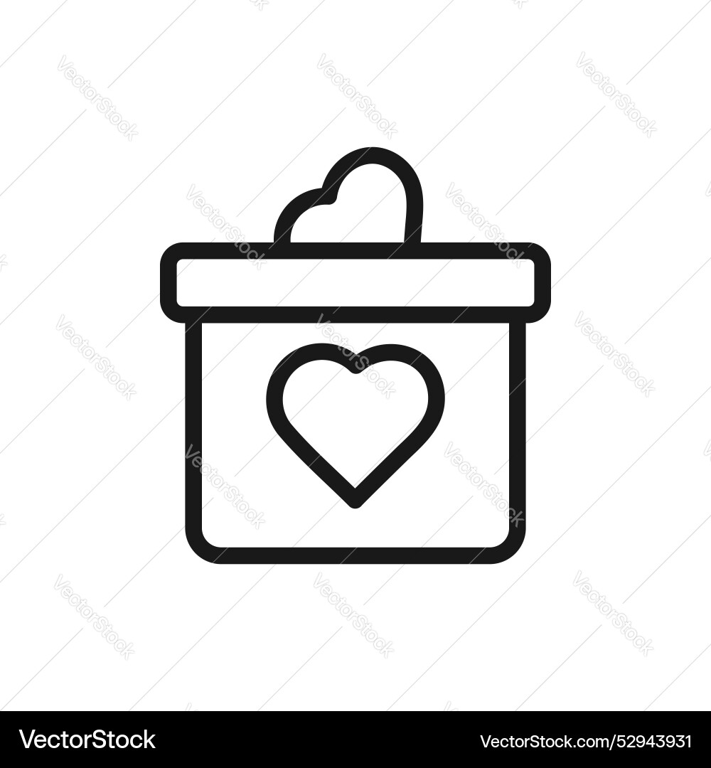 Donation box icon Royalty Free Vector Image - VectorStock