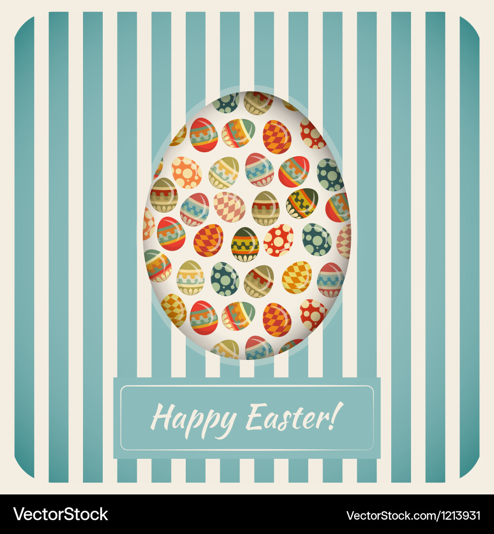Easter card Royalty Free Vector Image - VectorStock