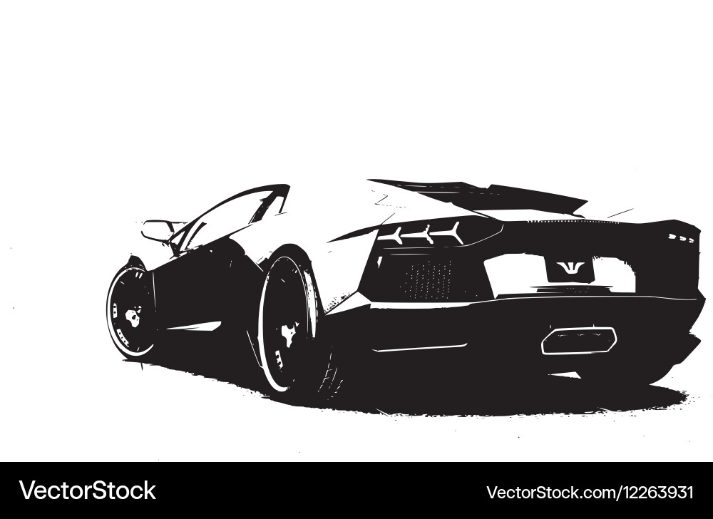 Lamborghini aventator Royalty Free Vector Image