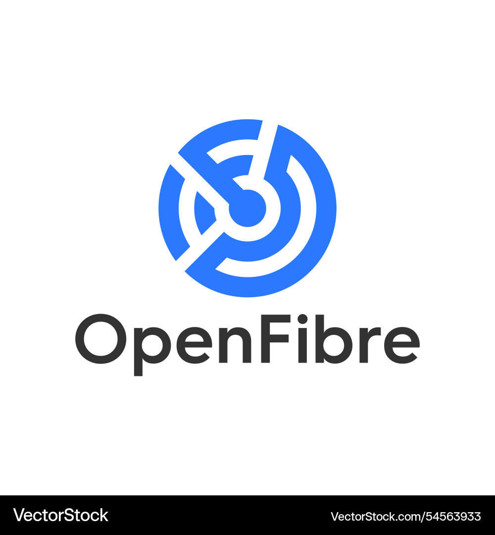 Abstract circle focus logo Royalty Free Vector Image