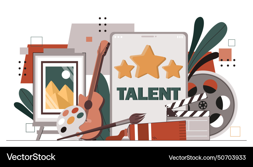 Concept of talents Royalty Free Vector Image - VectorStock
