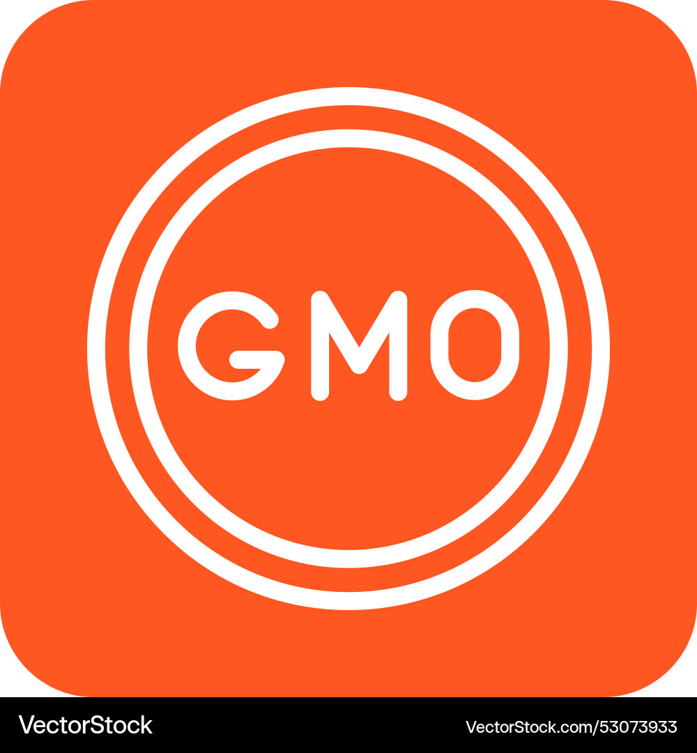 Gmo icon design Royalty Free Vector Image - VectorStock