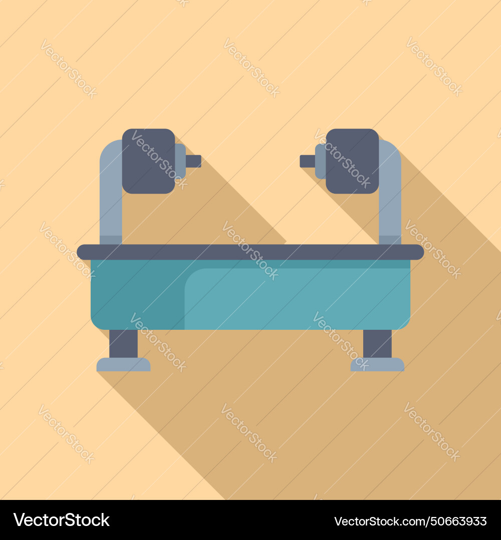 Machinery complex icon flat pressing Royalty Free Vector