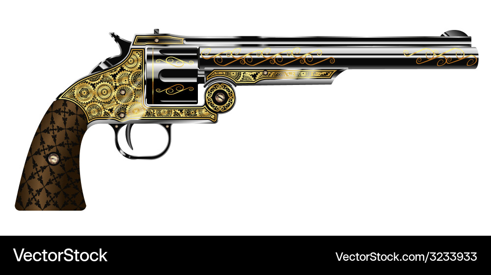 Revolver Royalty Free Vector Image - VectorStock