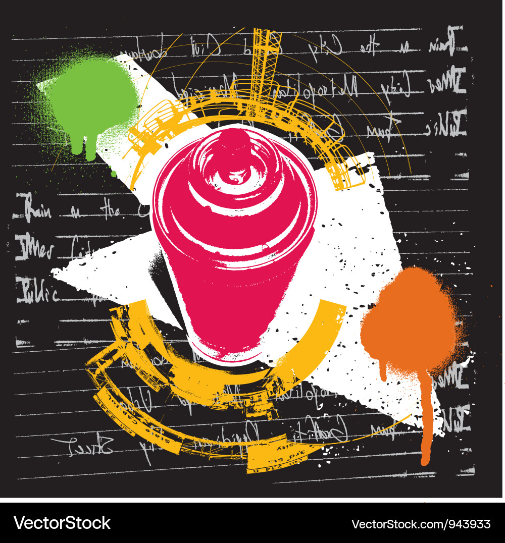 Urban Spray Paint Graffiti Royalty Free Vector Image