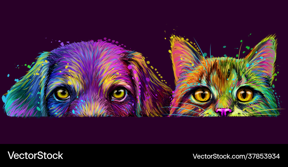 Neon Dogs Vector Images (over 6,400)