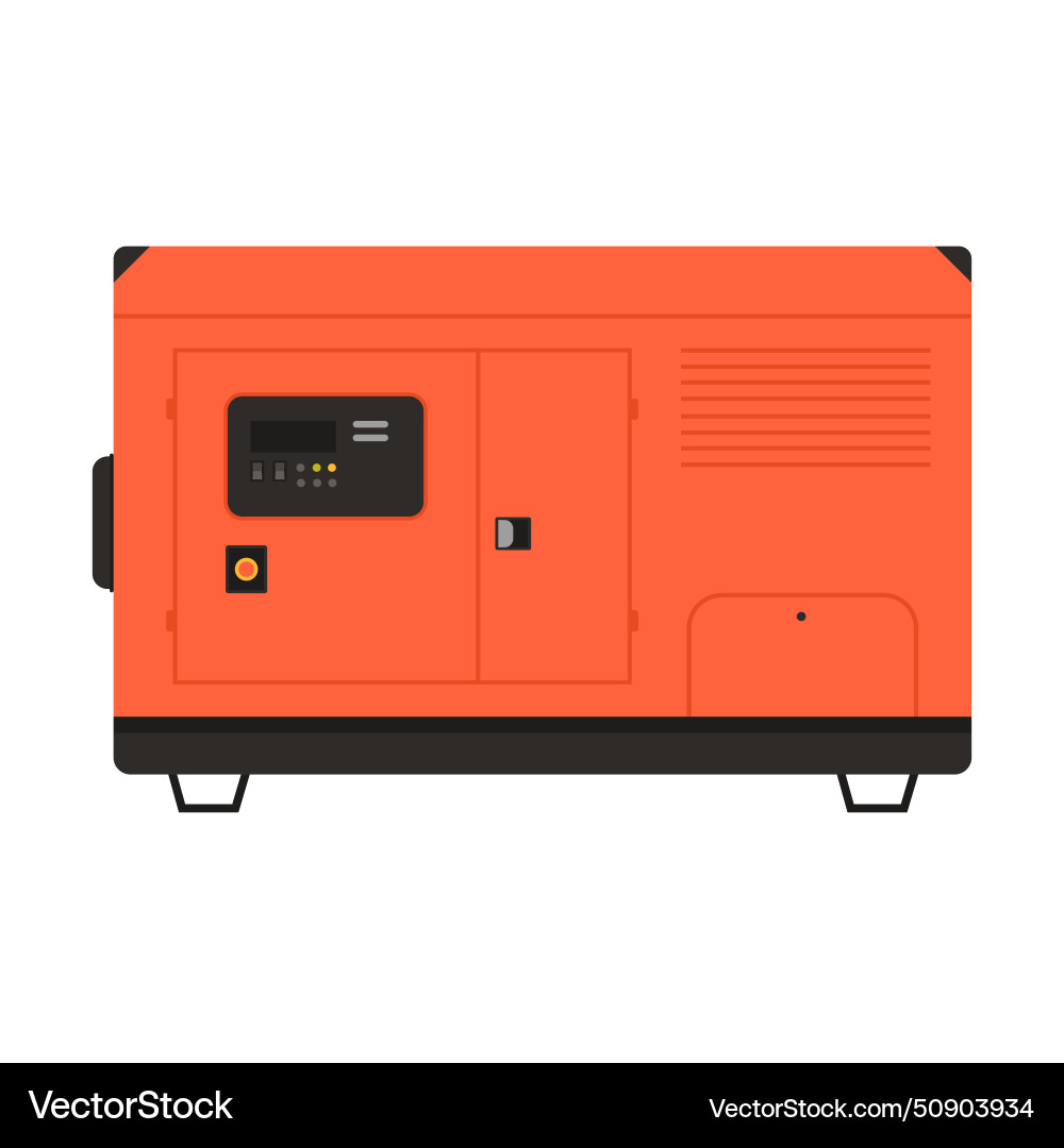Electric power generator device Royalty Free Vector Image