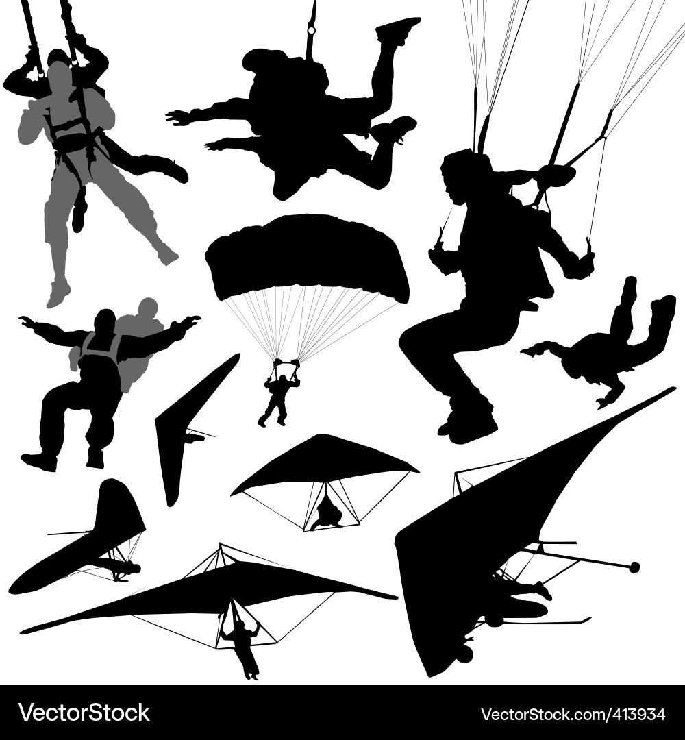 Extreme fly sports Royalty Free Vector Image - VectorStock