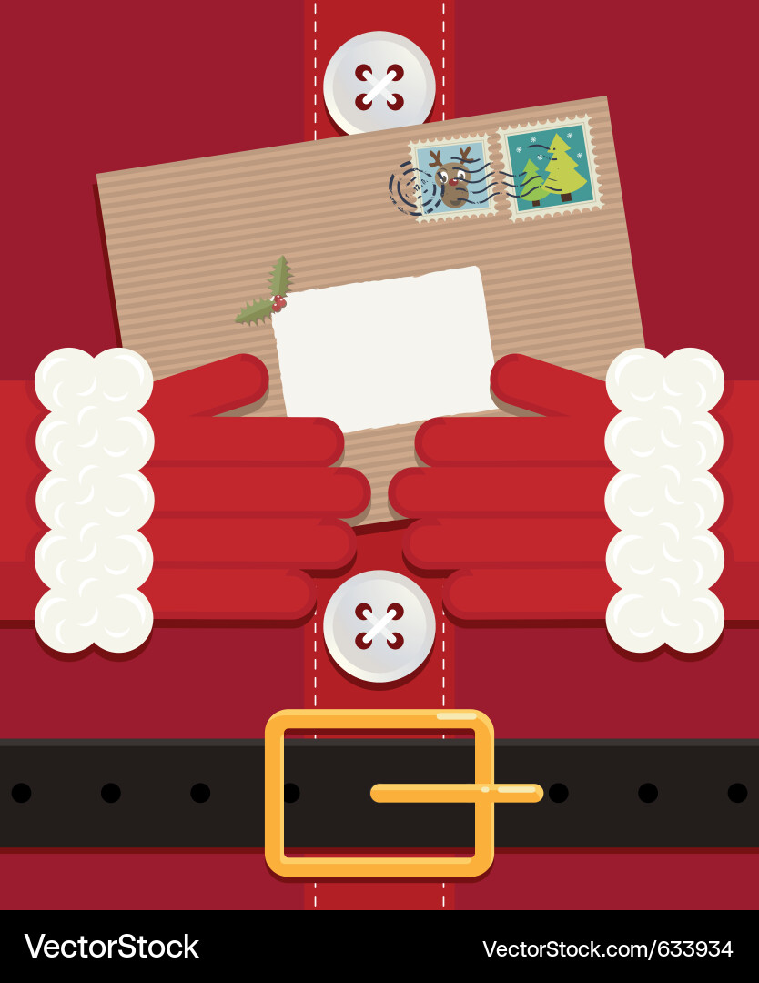 Letter for santa Royalty Free Vector Image - VectorStock