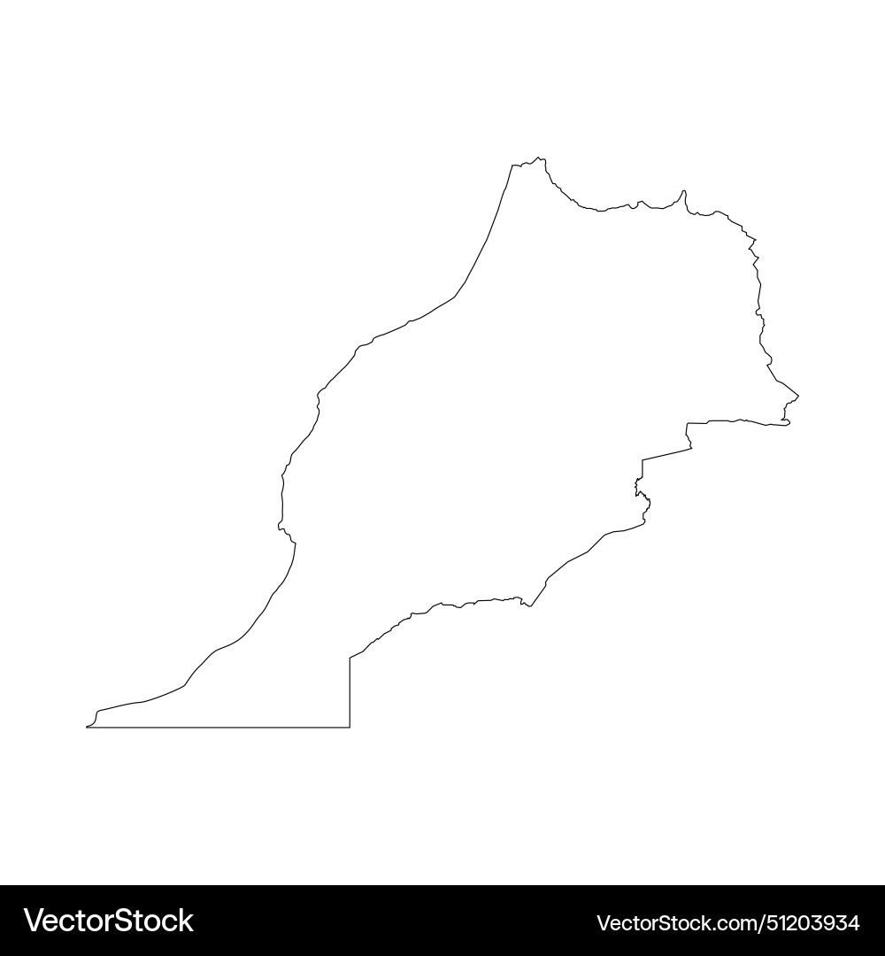 Morocco map icon Royalty Free Vector Image - VectorStock