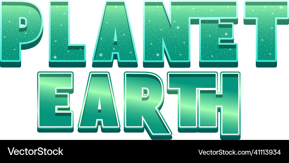 Earth Word Art